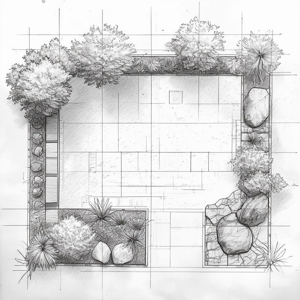 simple landscape design plans